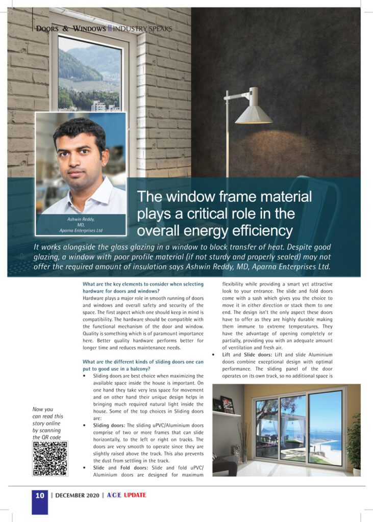 How the frame you choose impacts energy efficiency – Ashwin Reddy, MD ...